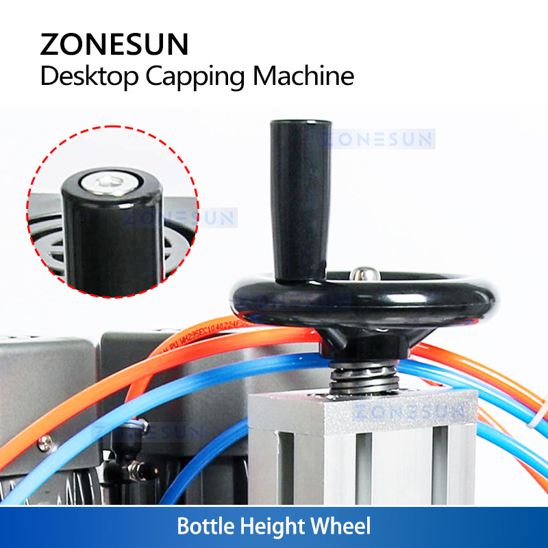 ZONESUN ZS-XG6100 Desktop Pneumatic Pump Bottle Capping Machine ...