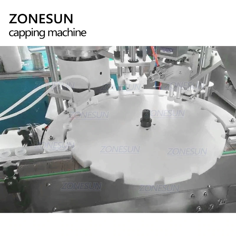 ZONESUN Automatic Capping Filling Machine Desktop Electric Plastic ...