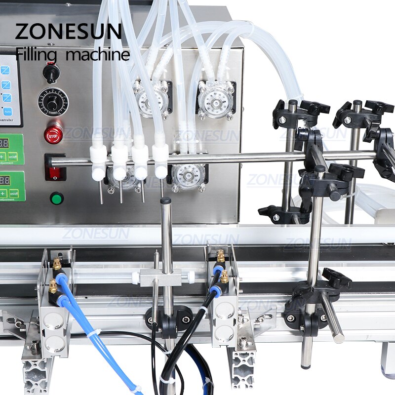 ZONESUN Automatic Desktop CNC Peristaltic Pump Liquid Filling Machine ...