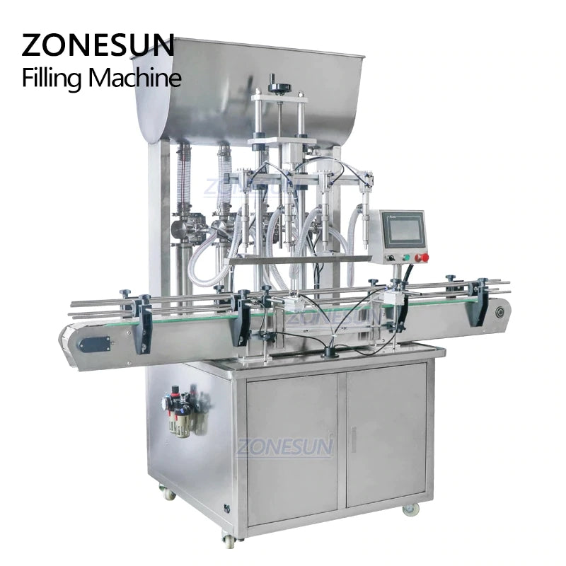 ZONESUN Automatic Filling Machinery Cans Beer Arequipe Honey Paste Oil ...