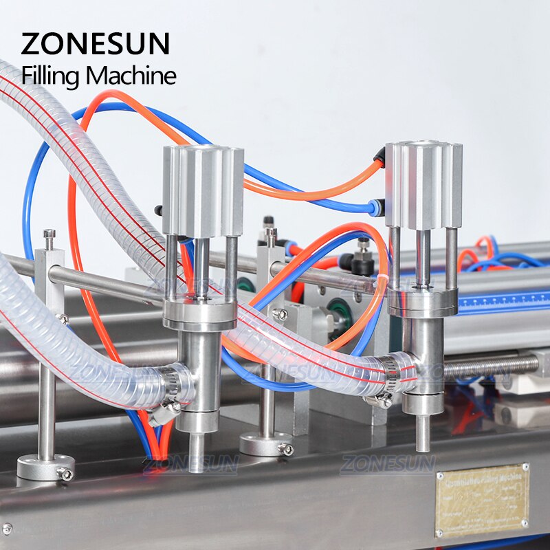 ZONESUN ZS-YT2P Full Pneumatic 2 Nozzles Liquid Filling Machine ...