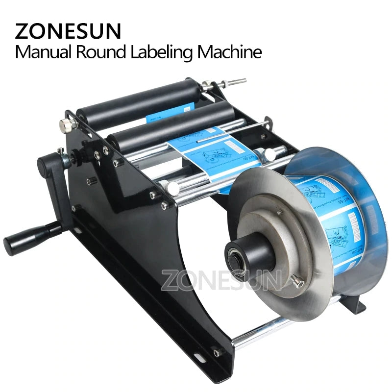 ZONESUN ZS-50 Manual Round Bottle Labeling Machine – Zonesun Auto Pack