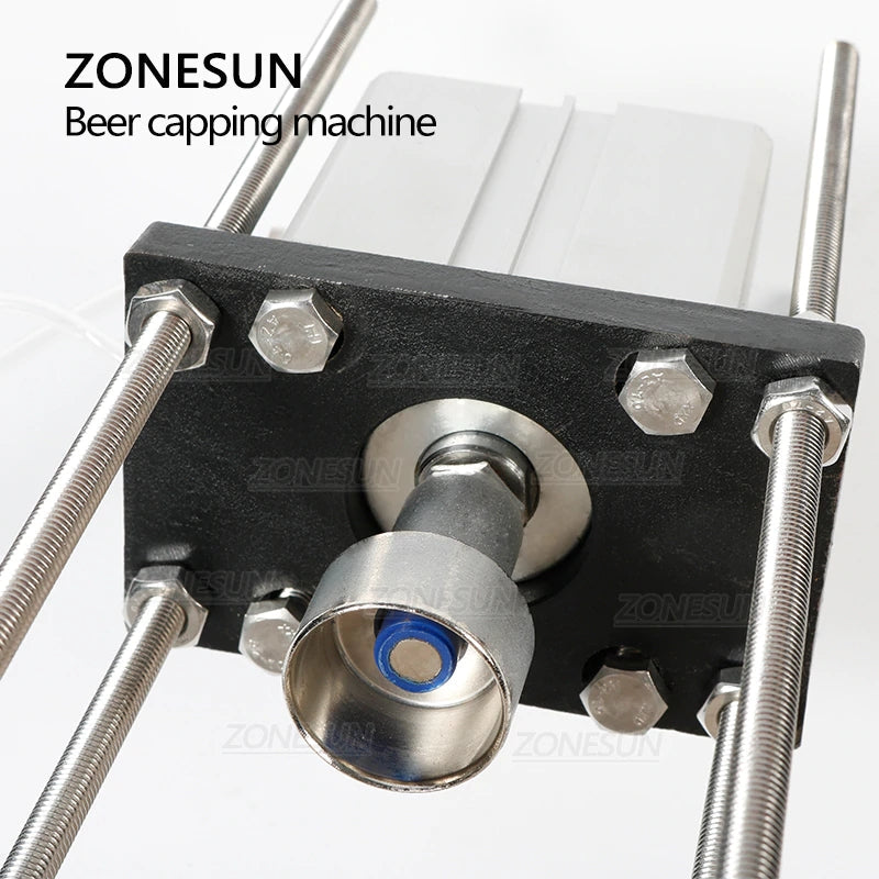 ZONESUN Pneumatic Soda Water Capper Semi Automatic Beer Lid Sealing ...