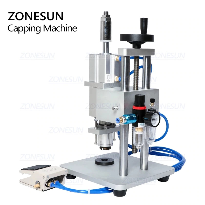 ZONESUN 13/15/20mm Pneumatic Plastic And Aiuminium Capping Machine ...