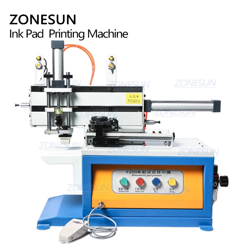ZONESUN Y200 Automatic Pneumatic Ink Pad Printing Machine – Zonesun Auto Pack