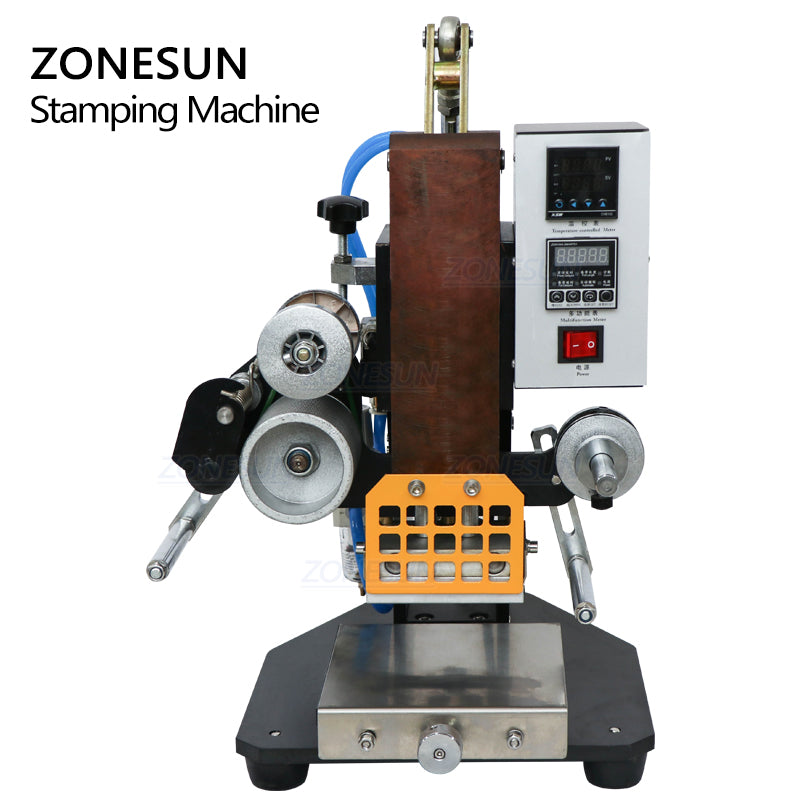 ZONESUN ZY-819K Automatic Stamping Machine,leather LOGO Creasing ...