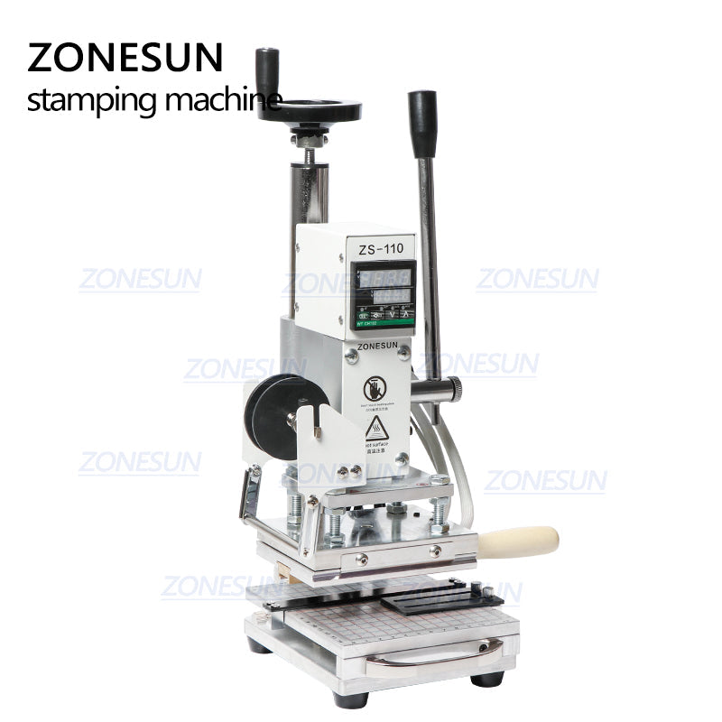 ZONESUN ZS-110 10x13cm Slidable Workbench Hot Stamping Machine ...